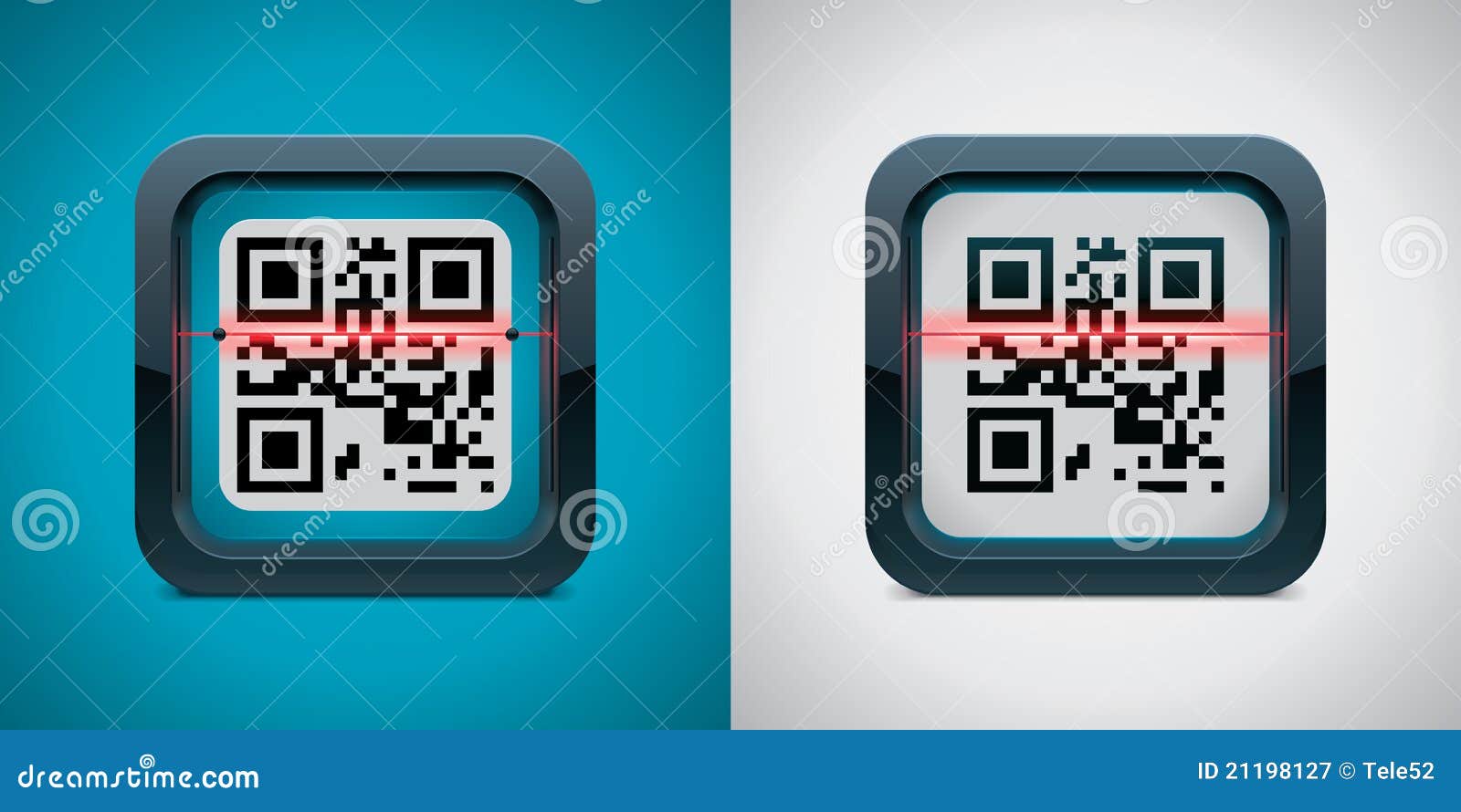 Het Vector QR Pictogram Van De Codescanner Vector Illustratie ...