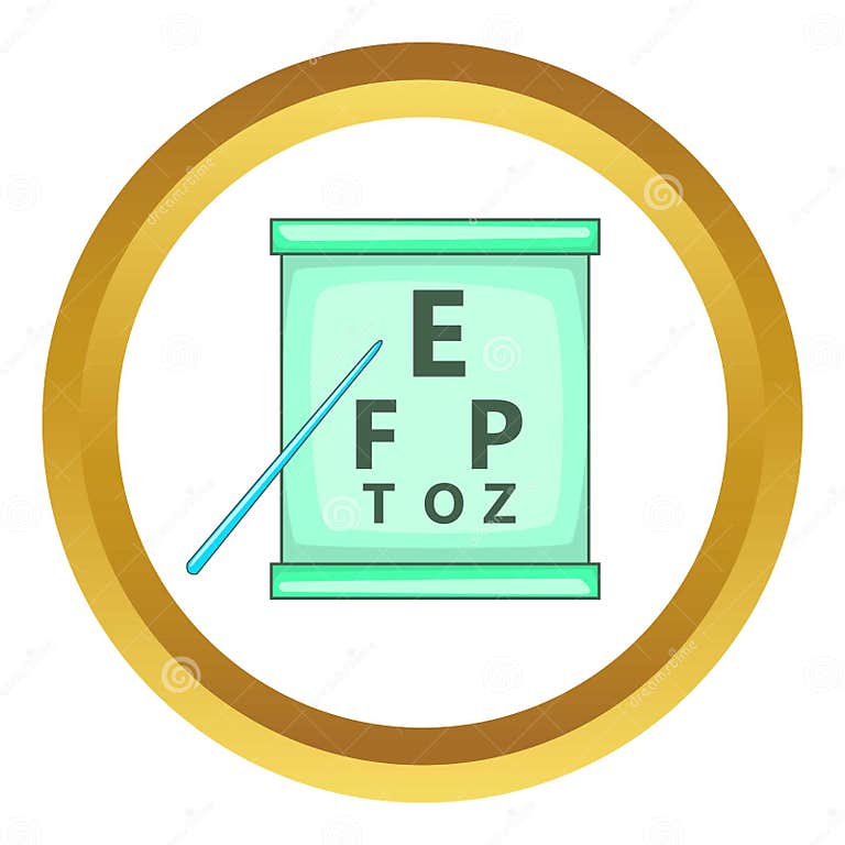 Het Vectorpictogram Van De Oogtest Vector Illustratie - Illustration of ...