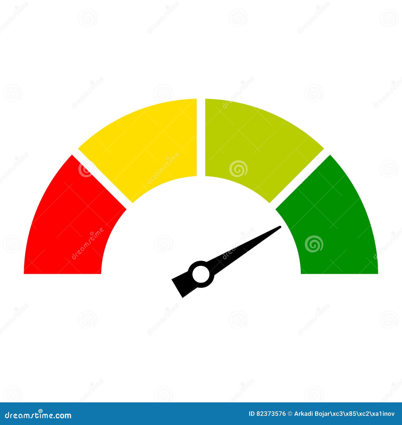 Het Vectorpictogram Van De Snelheidsmeter Vector Illustratie ...
