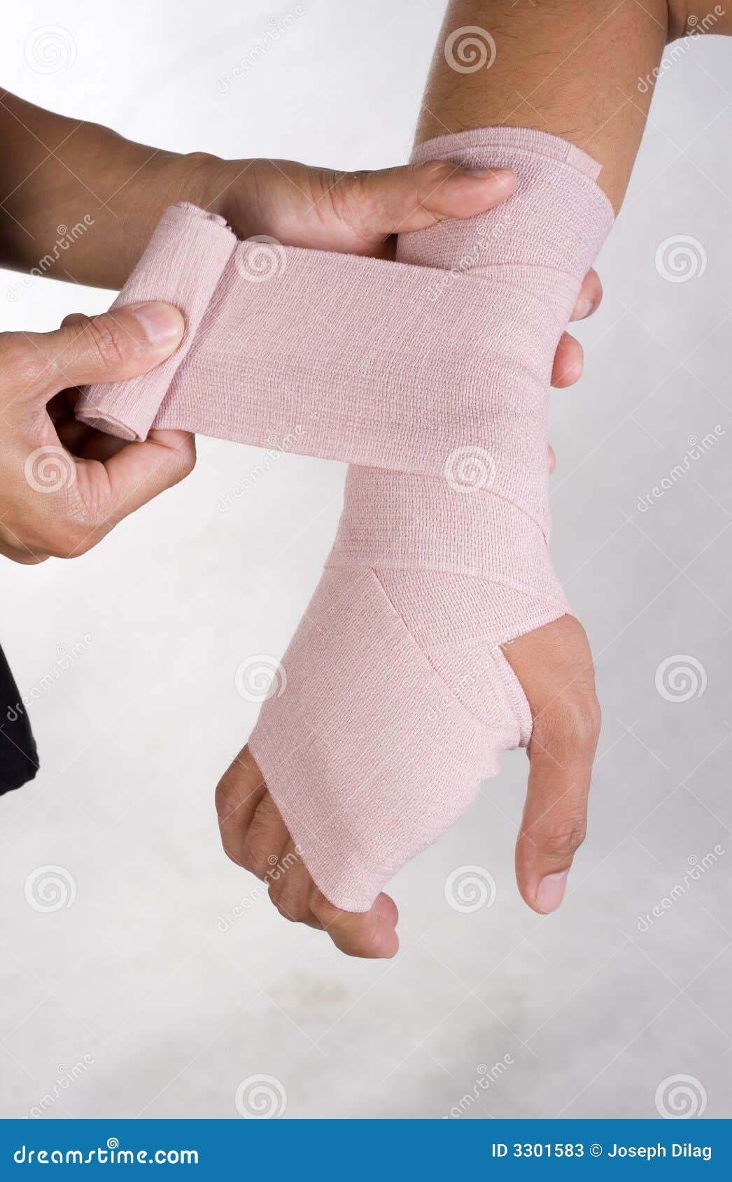 Het verband van de pols stock afbeelding. Image of ziekte - 3301583