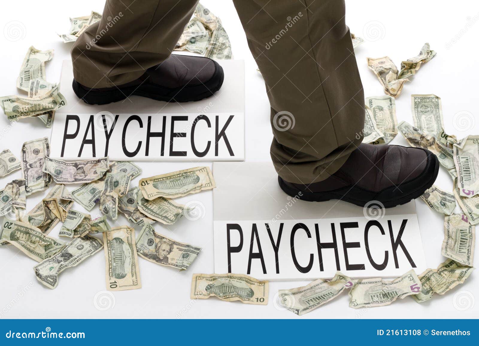 Het Verdienen En Het Besteden Stock Foto - Image of mannetje, menselijk ...