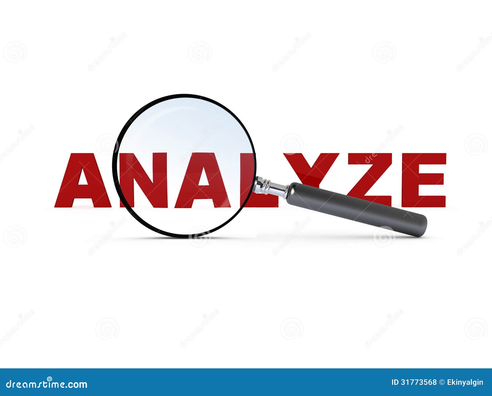 Het Vergrootglas En Analyseert Stock Illustratie - Illustration of ...