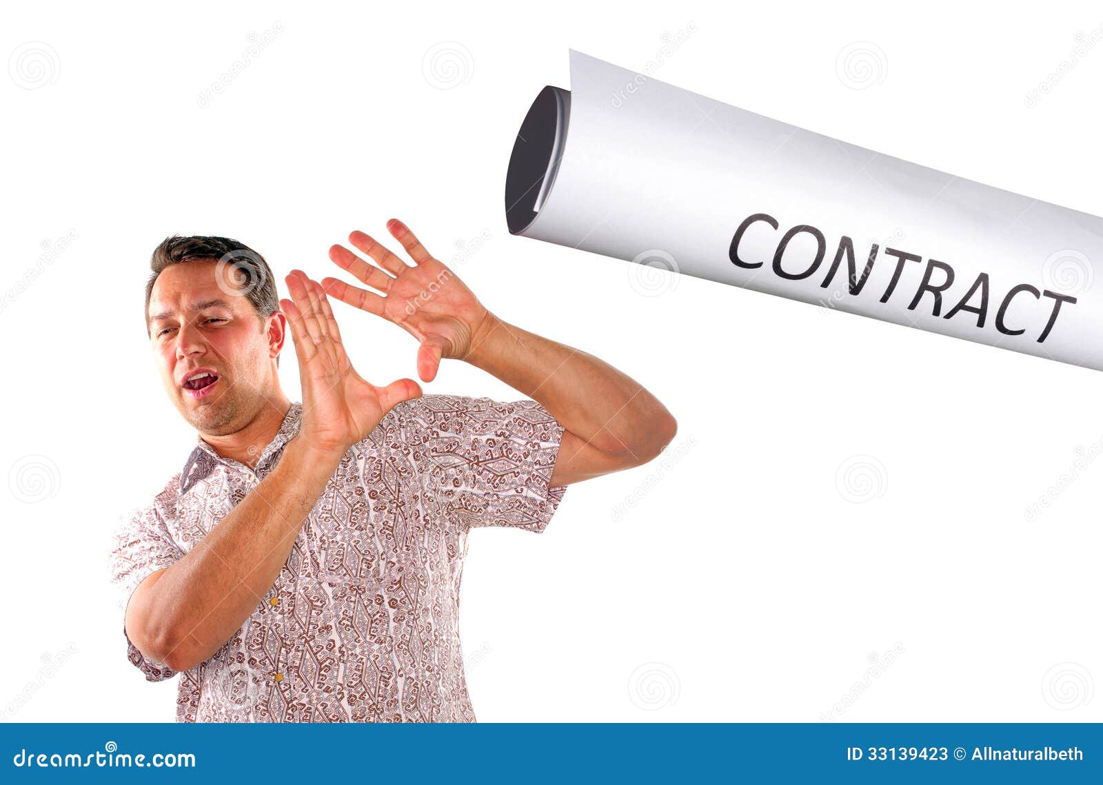 Het vermijden van contract stock afbeelding. Image of bedreigend - 33139423