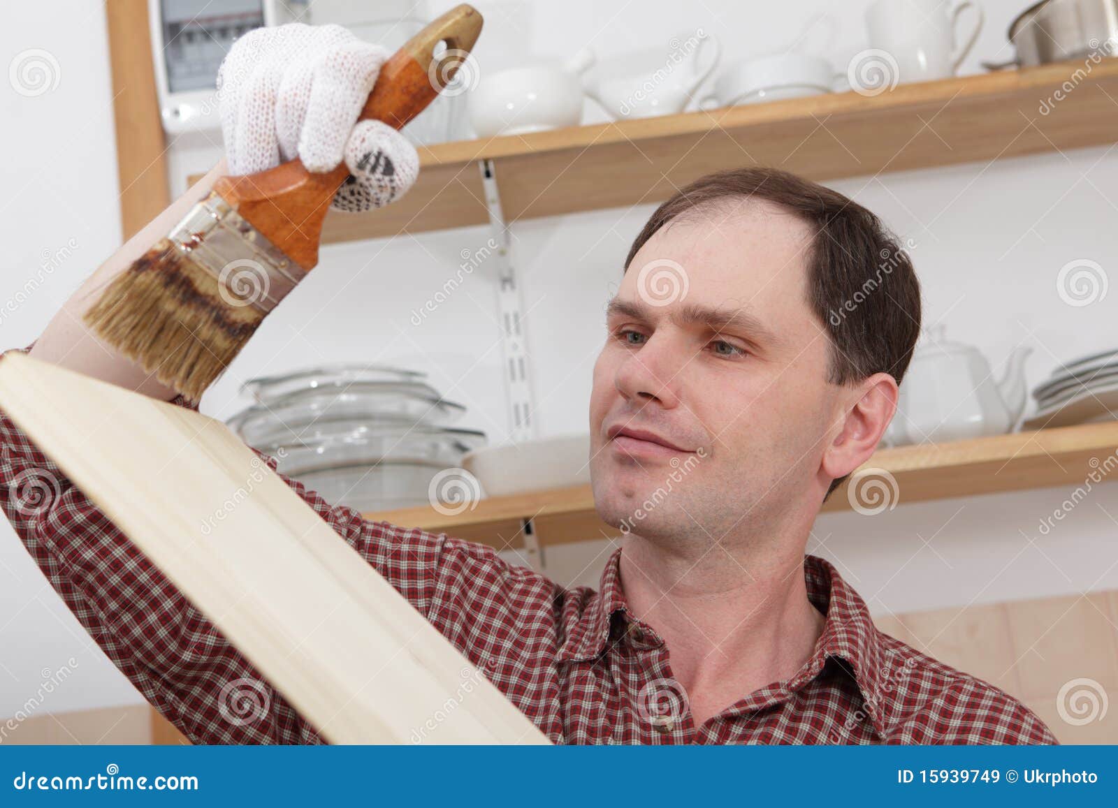 Het Vernissen Van Houten Planken Stock Afbeelding - Image of ...