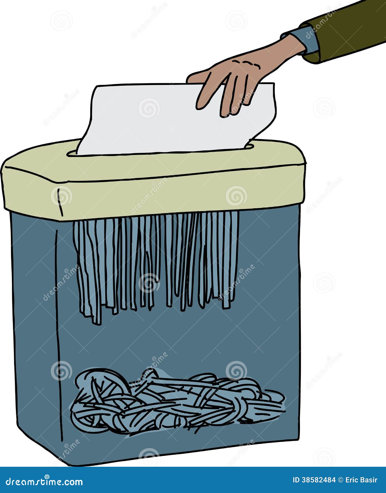 Het Verscheuren Van Document Vector Illustratie - Illustration of ...