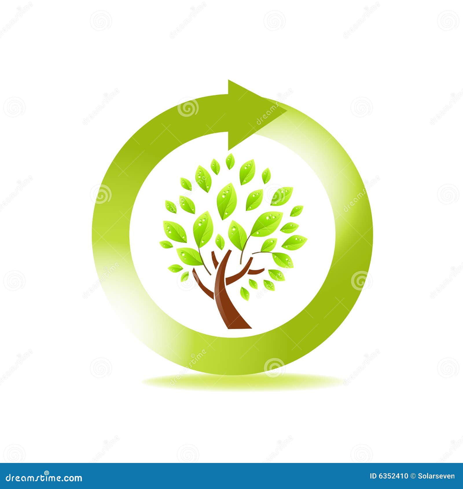 Het Verse Symbool Van De Boom Stock Illustratie - Illustration of ...