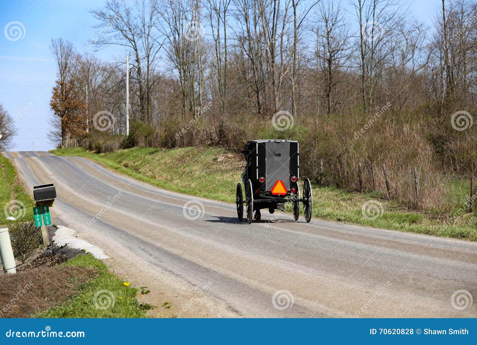 Het Vervoer Van Amish Van Het Land Van Amish Van Ohio Redactionele ...