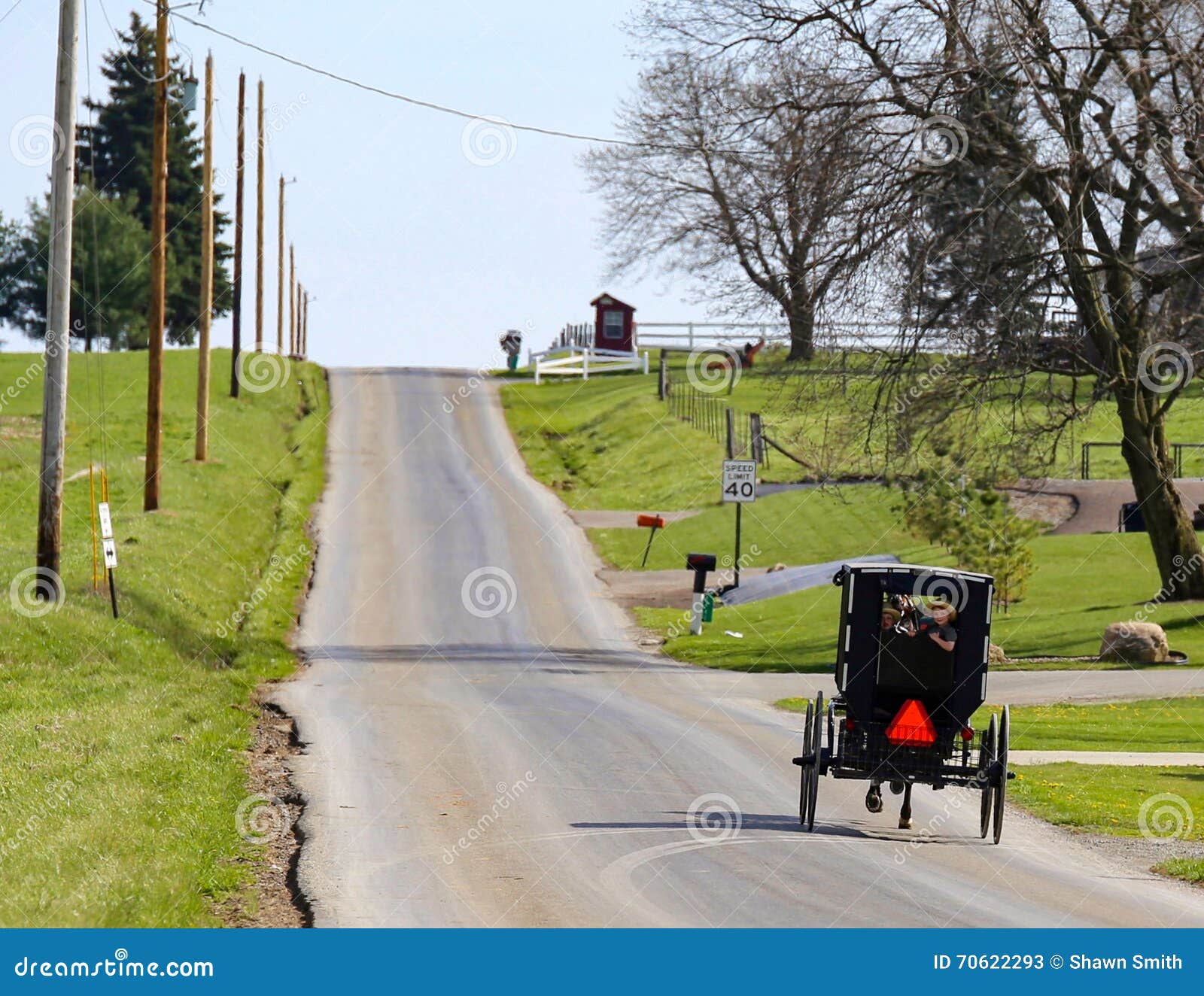 Het Vervoer Van Amish Van Het Land Van Amish Van Ohio Redactionele ...