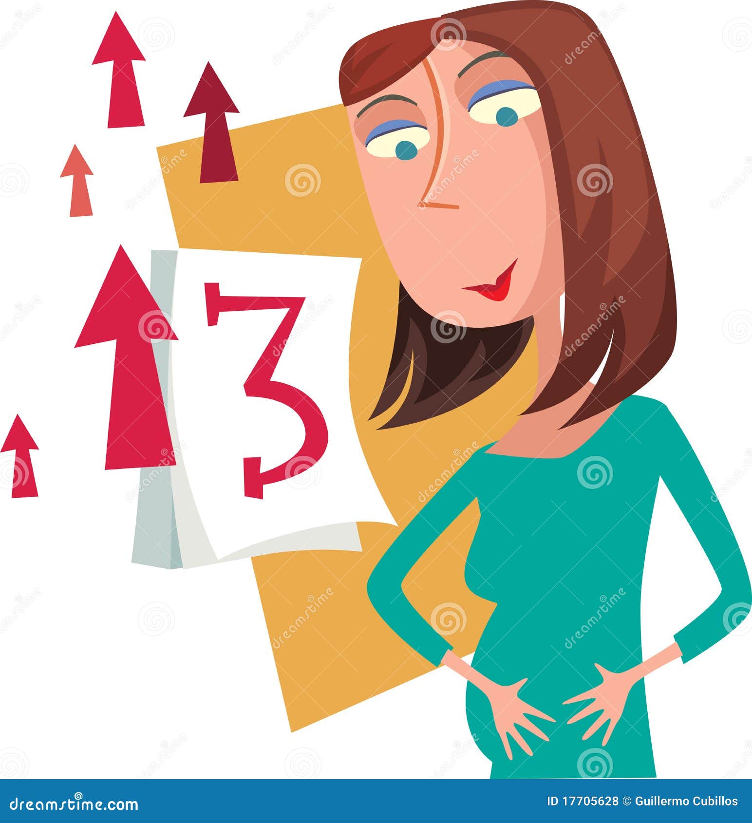 Het verwachten van mamma vector illustratie. Illustration of wachten ...