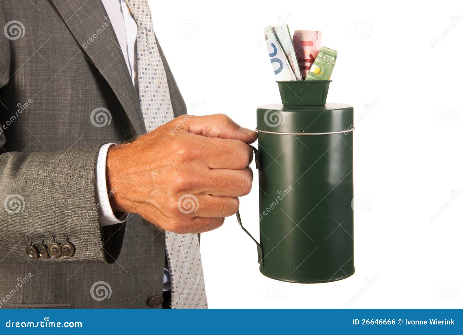 Het verzamelen van geld stock foto. Image of persoon - 26646666