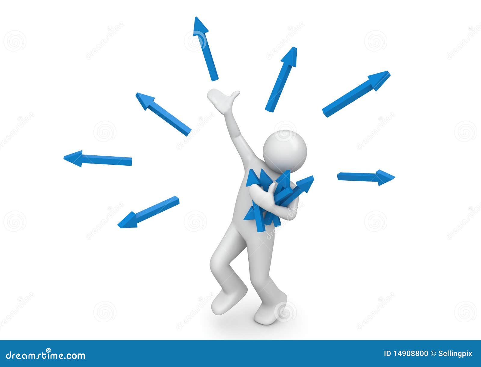 Het Verzamelen Van Nieuwe Ideeën/Brainstorming Stock Illustratie ...