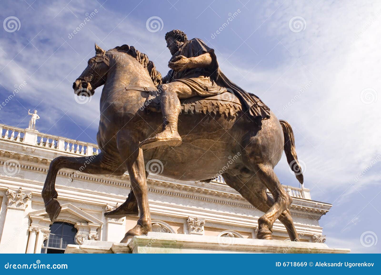 Het Vierkant Van Het Capitool Van Rome Stock Afbeelding - Image of ...