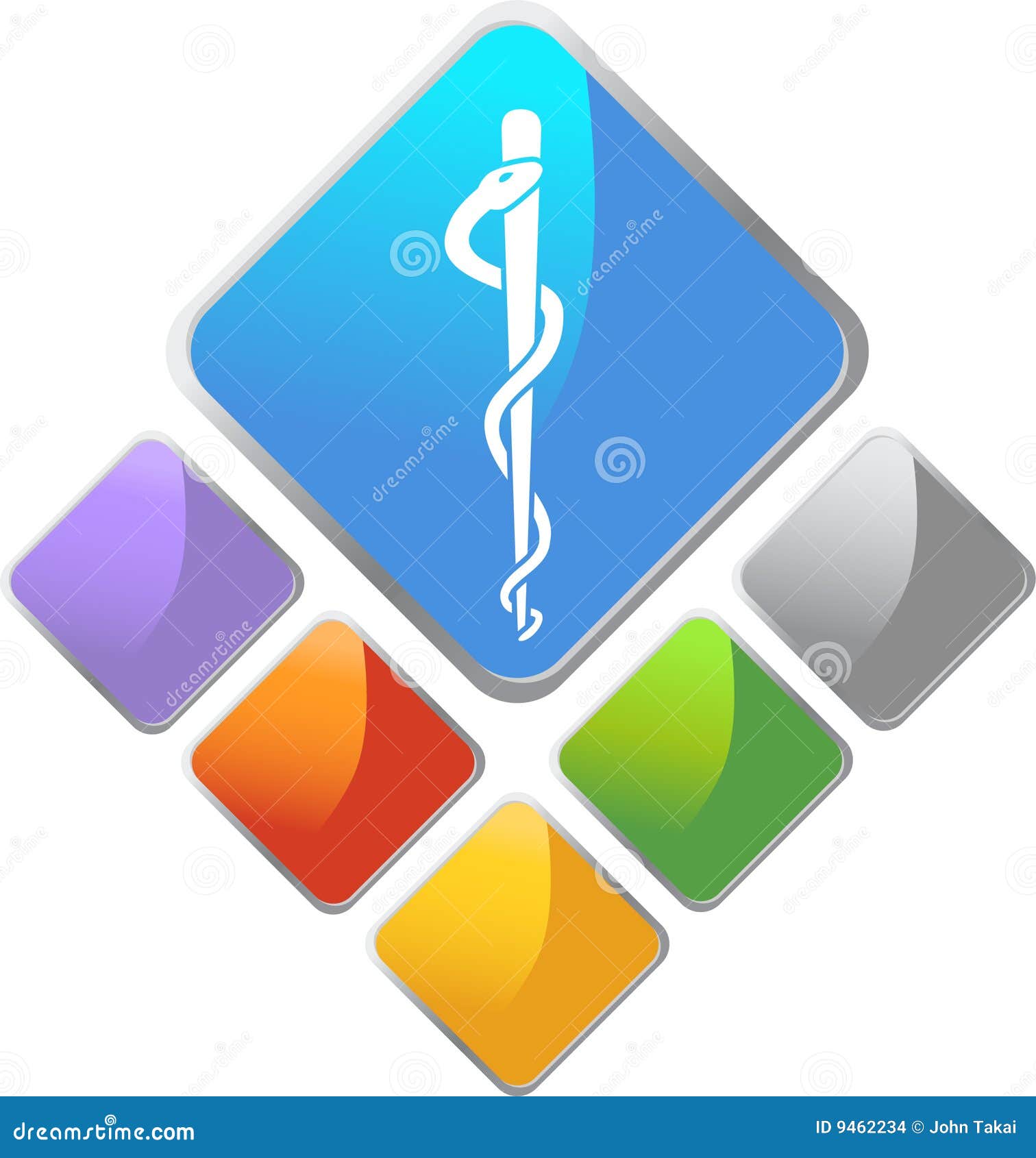 Het Vierkante Pictogram Van De Eerste Hulp Vector Illustratie ...