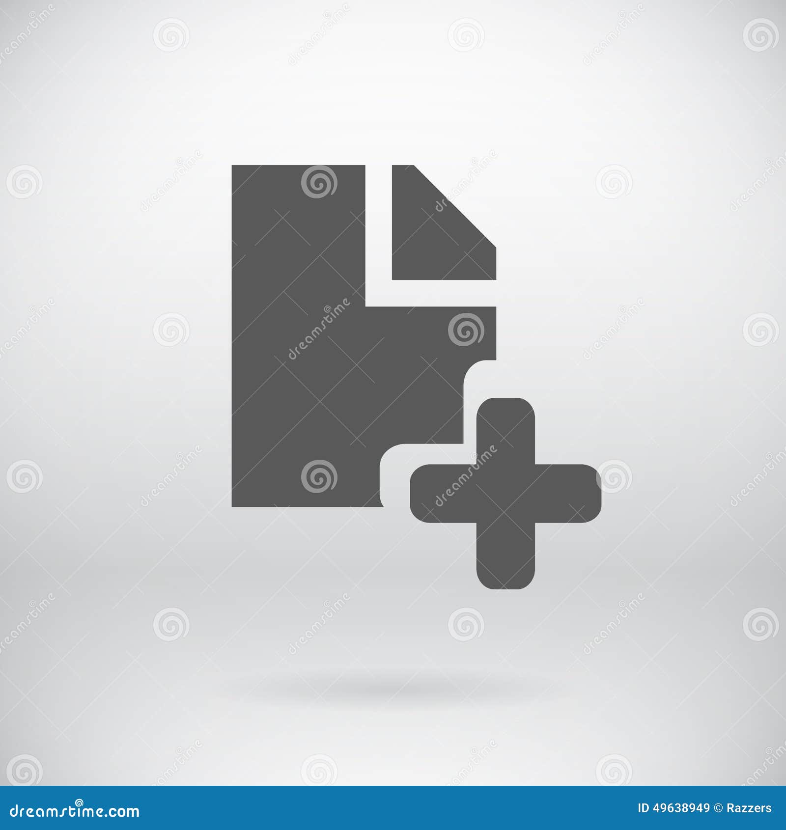 Het Vlakke Nieuwe Symbool Van Het Document Vector Open Dossier Vector ...