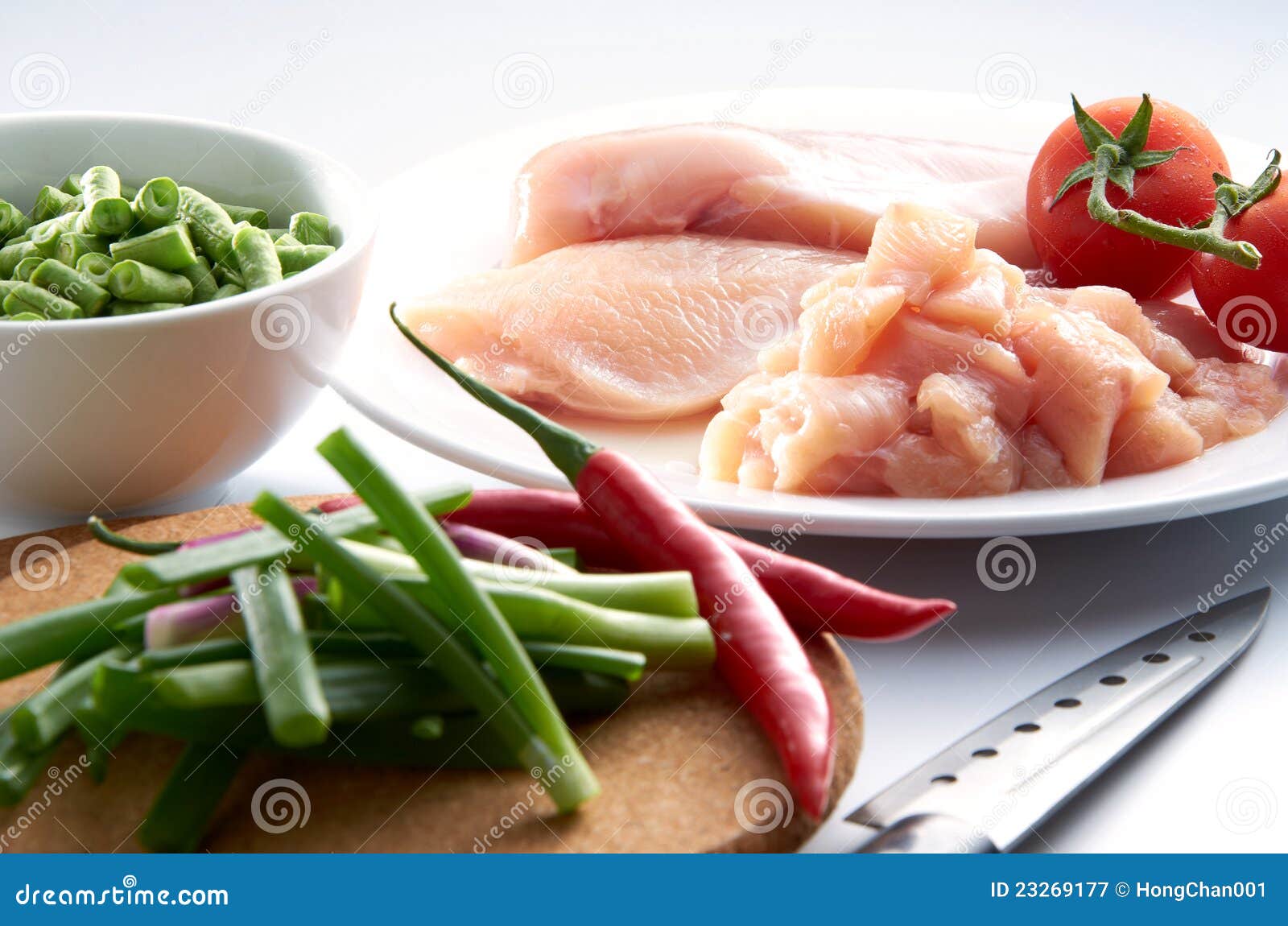 Het Vlees Van De Borst Van De Kip Stock Afbeelding - Image of ...