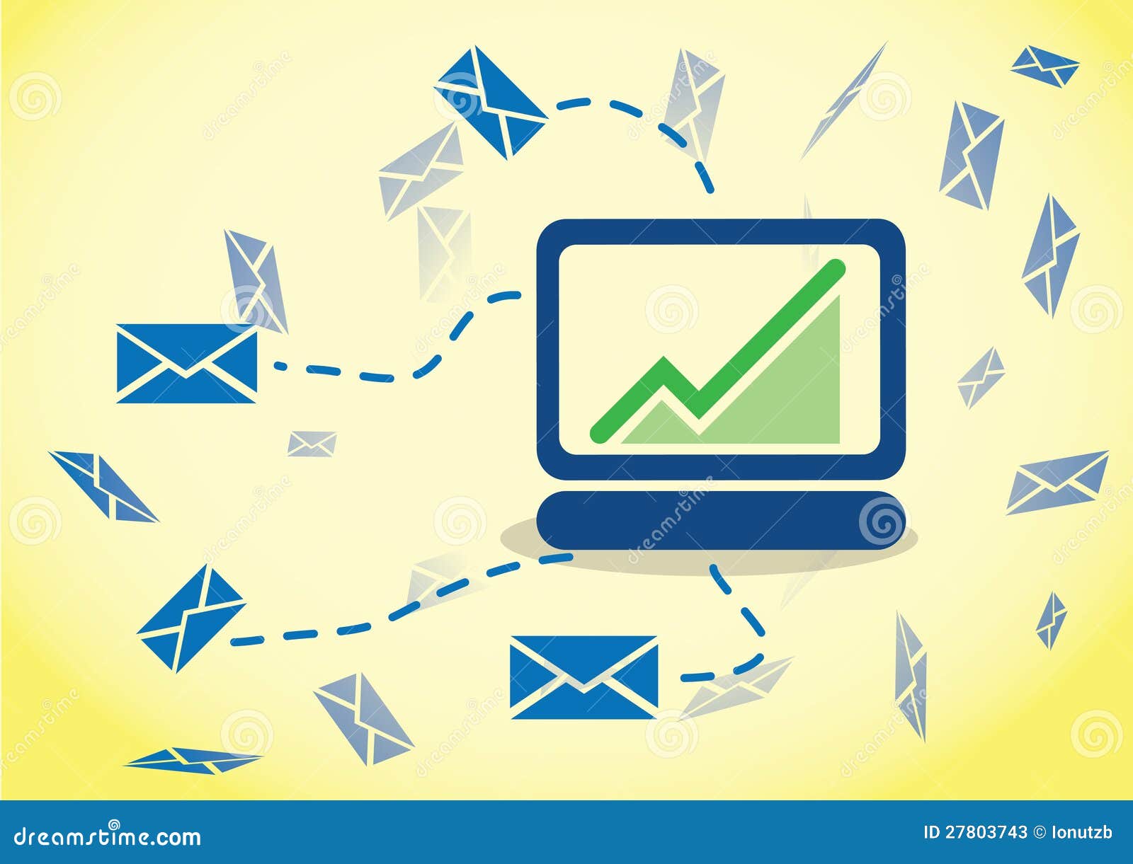 Het Volgen Van Het Gedrag E-mail Stock Illustratie - Illustration of ...