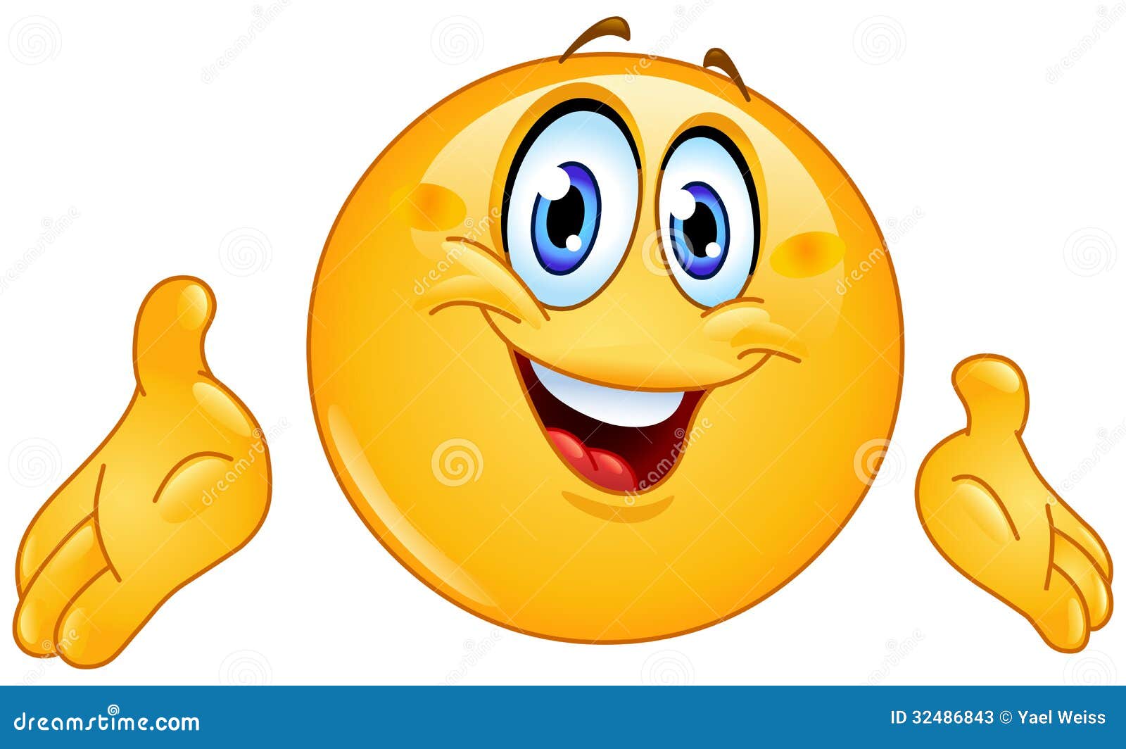 Het voorstellen emoticon vector illustratie. Illustration of geïsoleerd ...