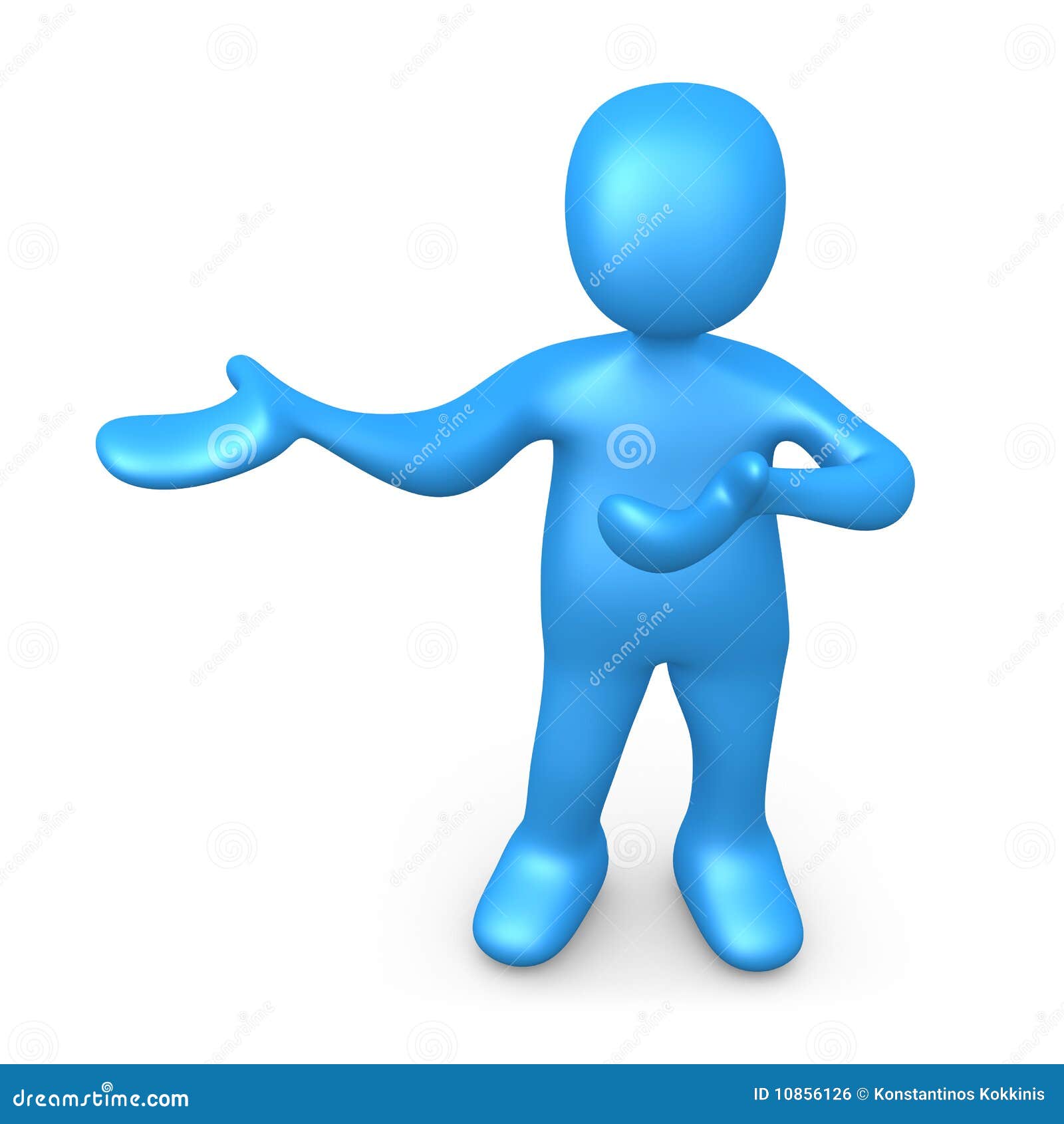 Het Voorstellen Van De Persoon Stock Illustratie - Afbeelding: 10856126