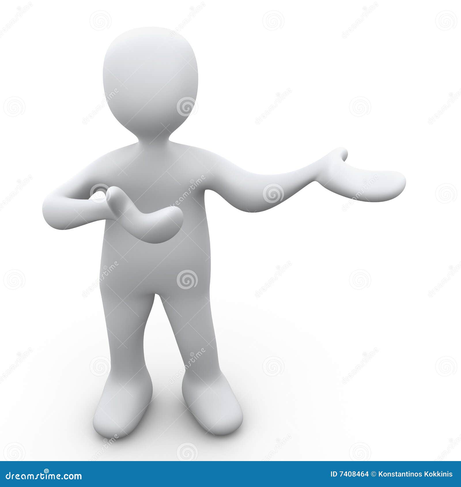 Het Voorstellen Van De Persoon Stock Illustratie - Illustration of ...