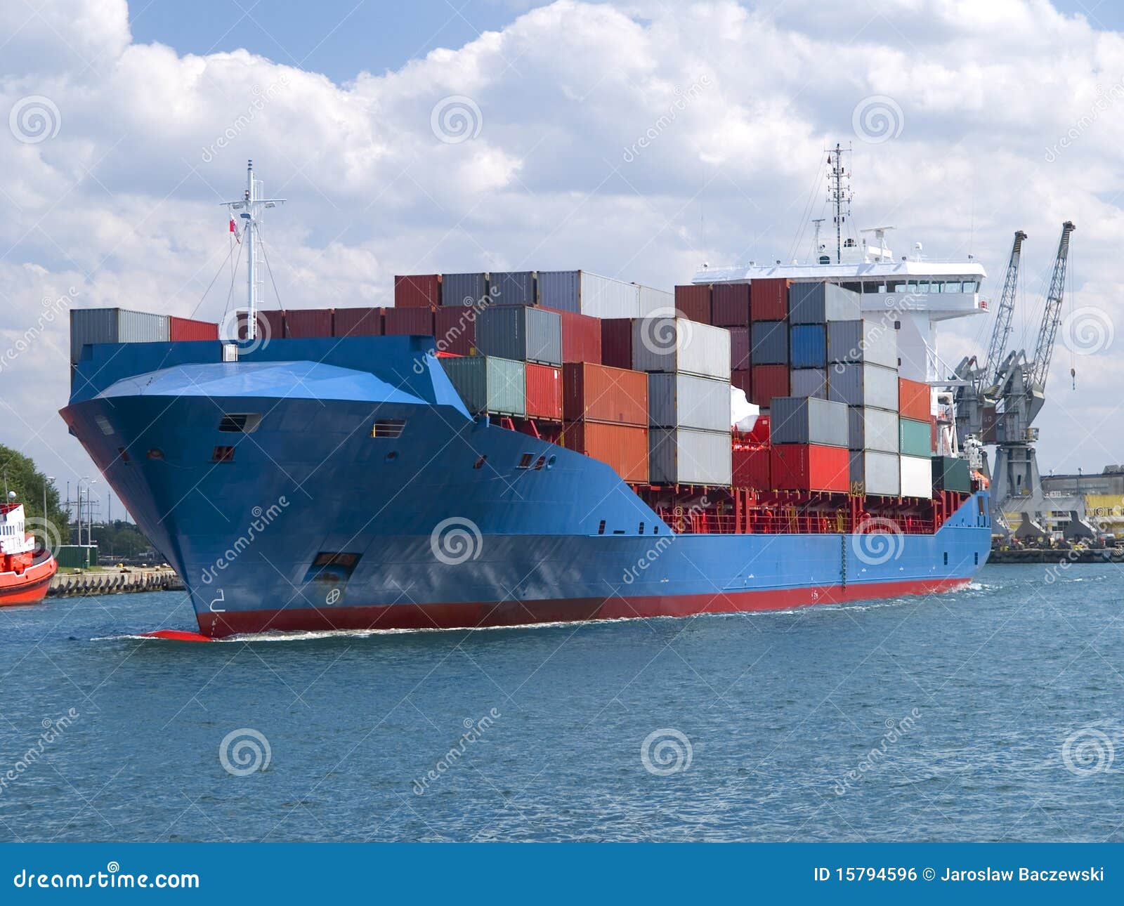 Het Vrachtschip Van De Container Stock Foto - Image of uitvoer ...