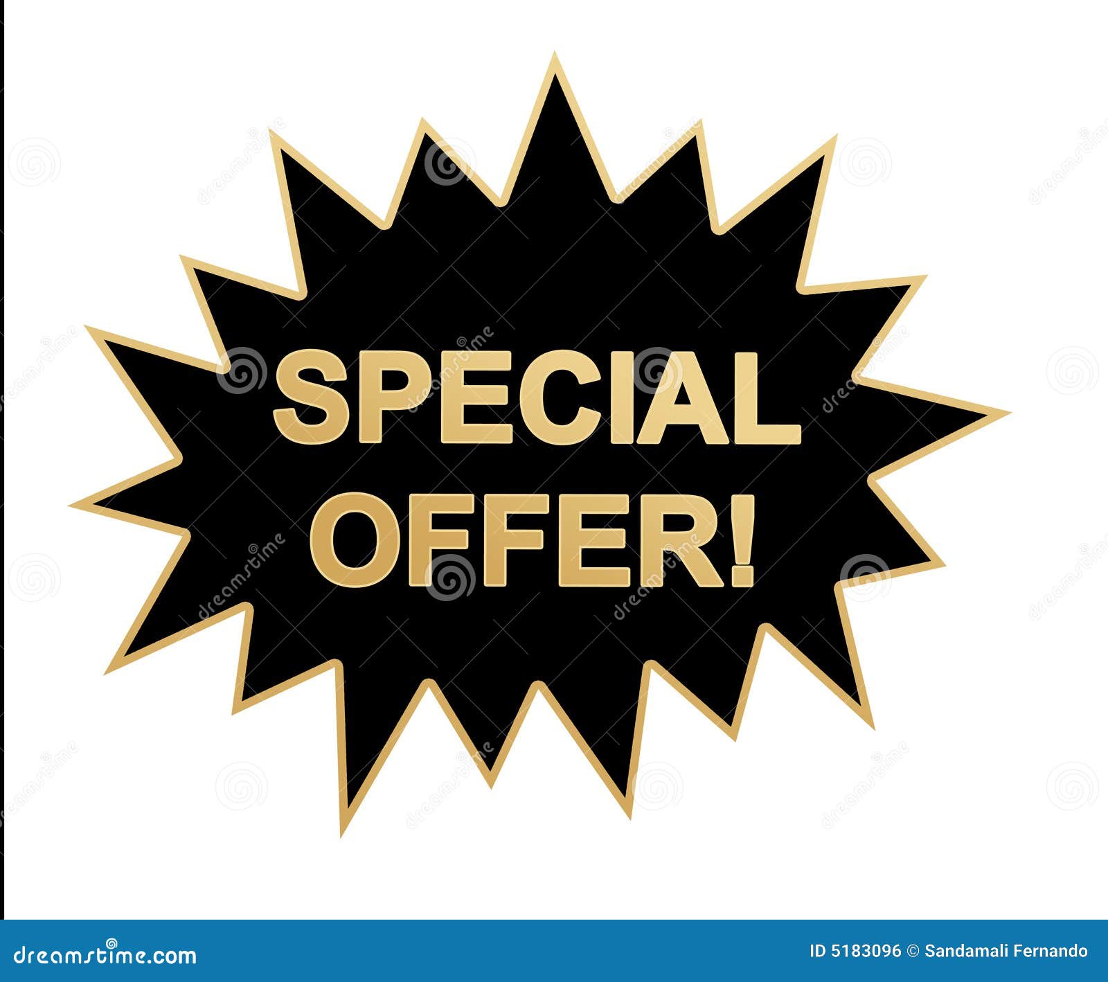 Het Webpictogram/sticker Van De Speciale Aanbieding Vector Illustratie ...