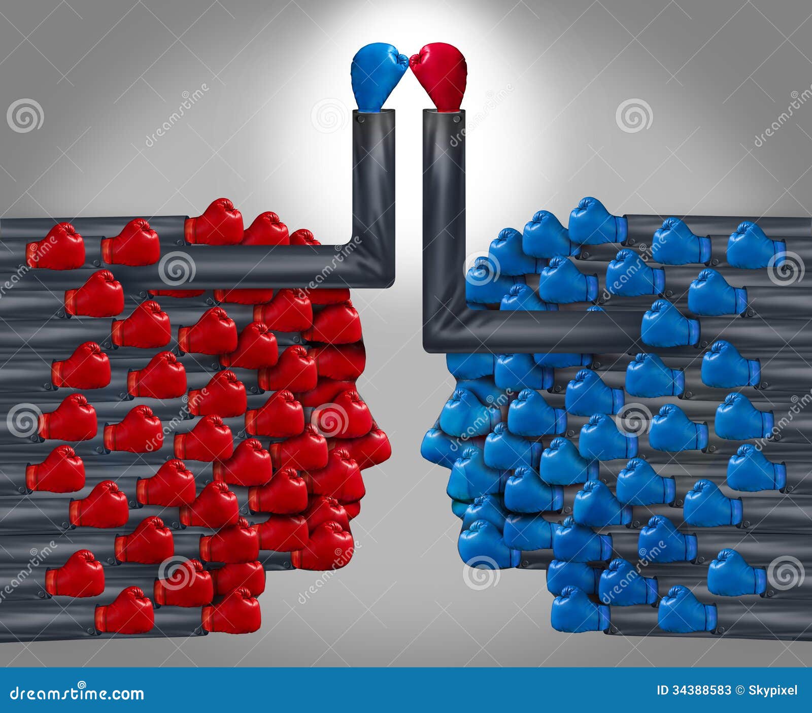 Het Werken Met Concurrenten Stock Illustratie - Illustration of ...