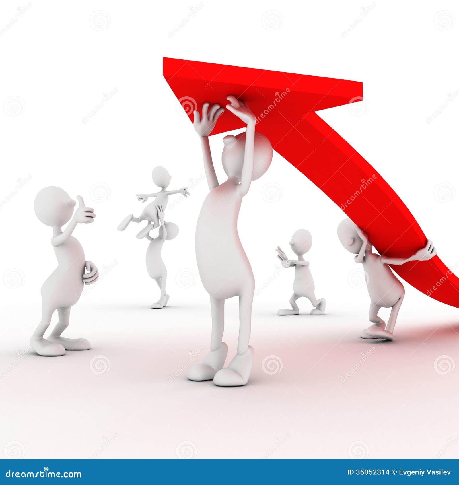 Het Werken Om Doelstellingen Te Bereiken Stock Illustratie ...