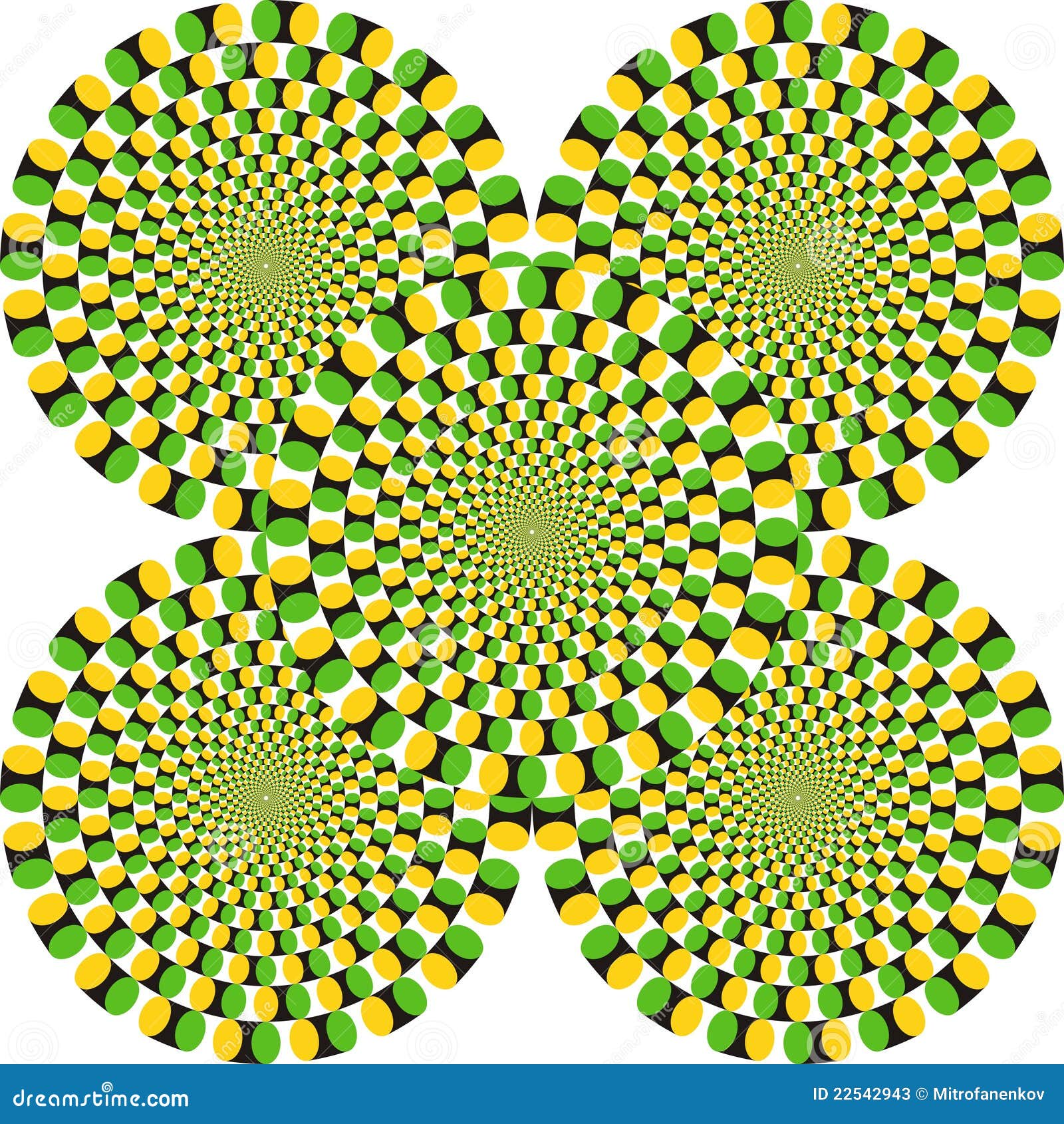 Het wiel van de rotatie vector illustratie. Illustration of cirkels ...