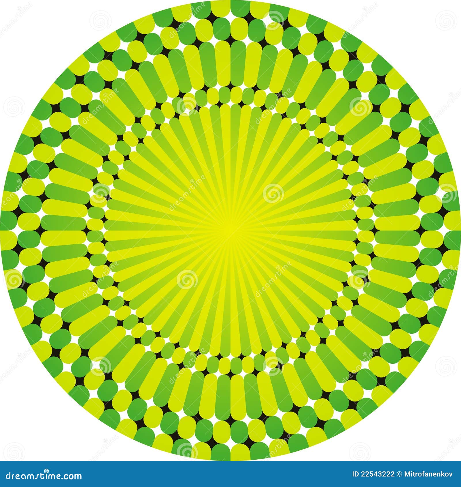 Het wiel van de rotatie vector illustratie. Illustration of cirkels ...