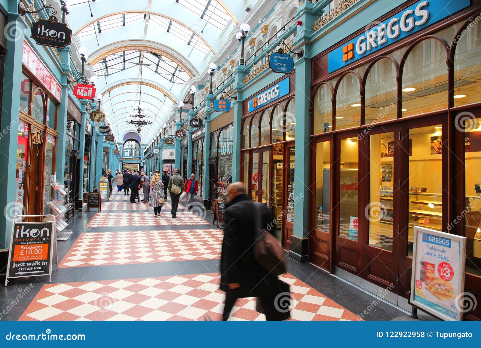 Het Winkelen Van Birmingham Arcade Redactionele Stock Foto - Image of ...
