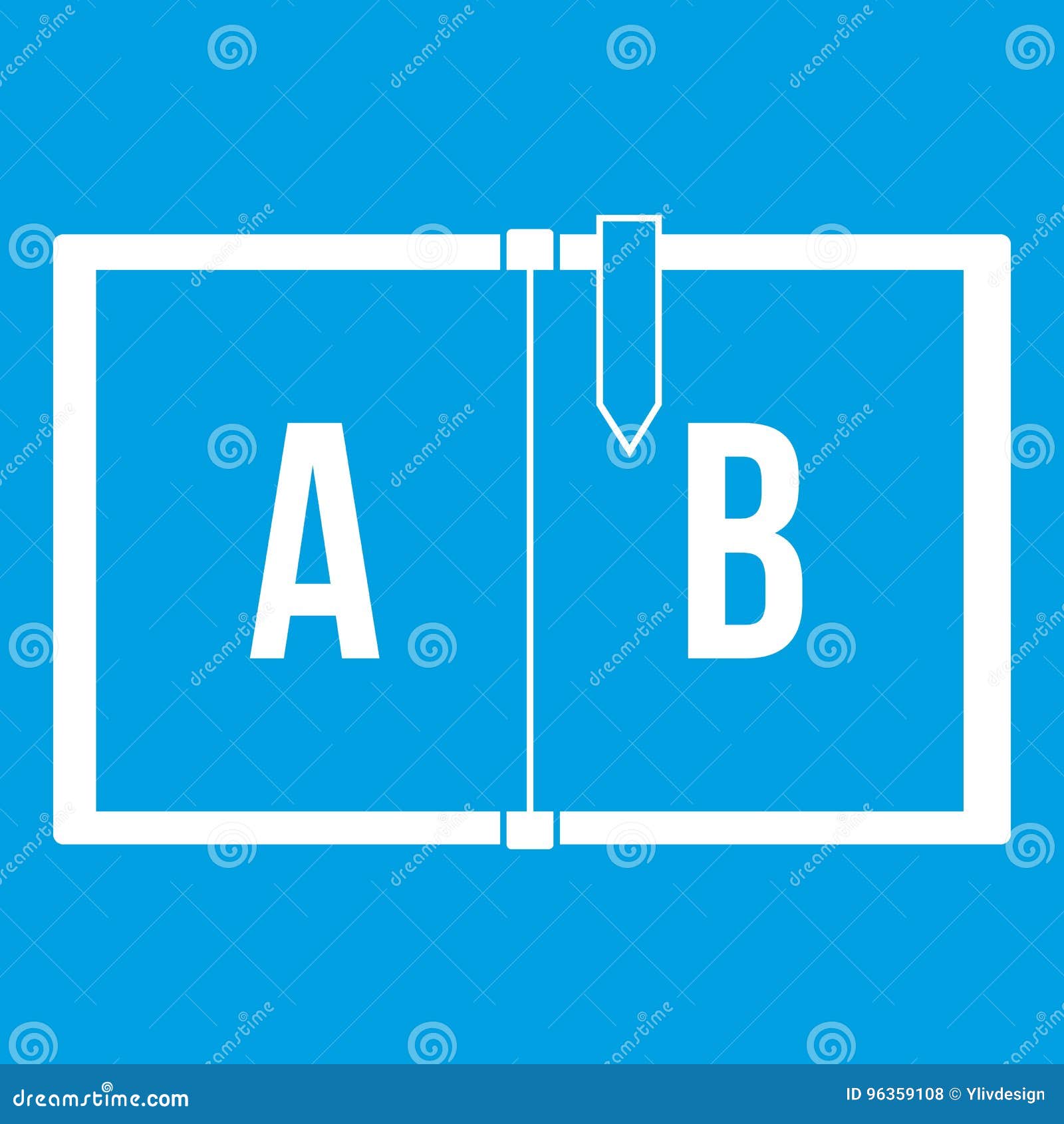 Het Wit Van Het Kinderen Abc Pictogram Vector Illustratie ...