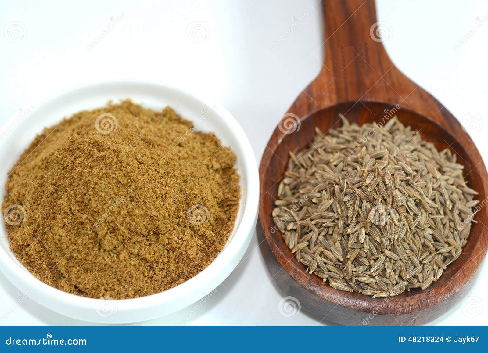 Het Zaad van de komijn stock foto. Image of eten, poeder - 48218324