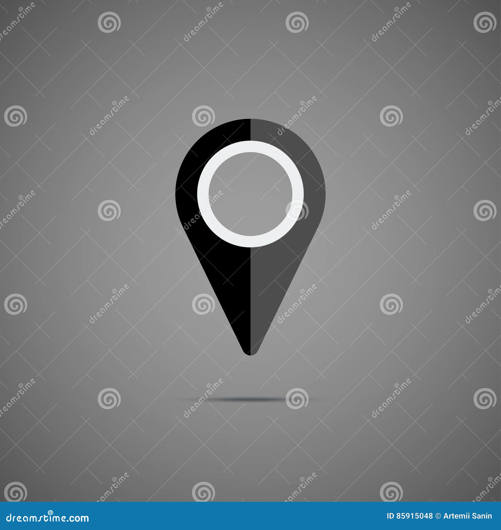 Het Zwarte Pictogram Van De Kaartwijzer Vector Illustratie ... Het Zwarte Pictogram Van De Kaartwijzer Vector Illustratie ...