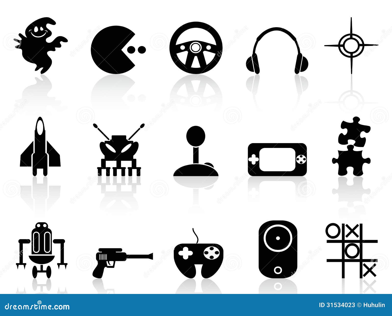 Het Zwarte Pictogram Van Het Computerspel Redactionele Stock Foto ...