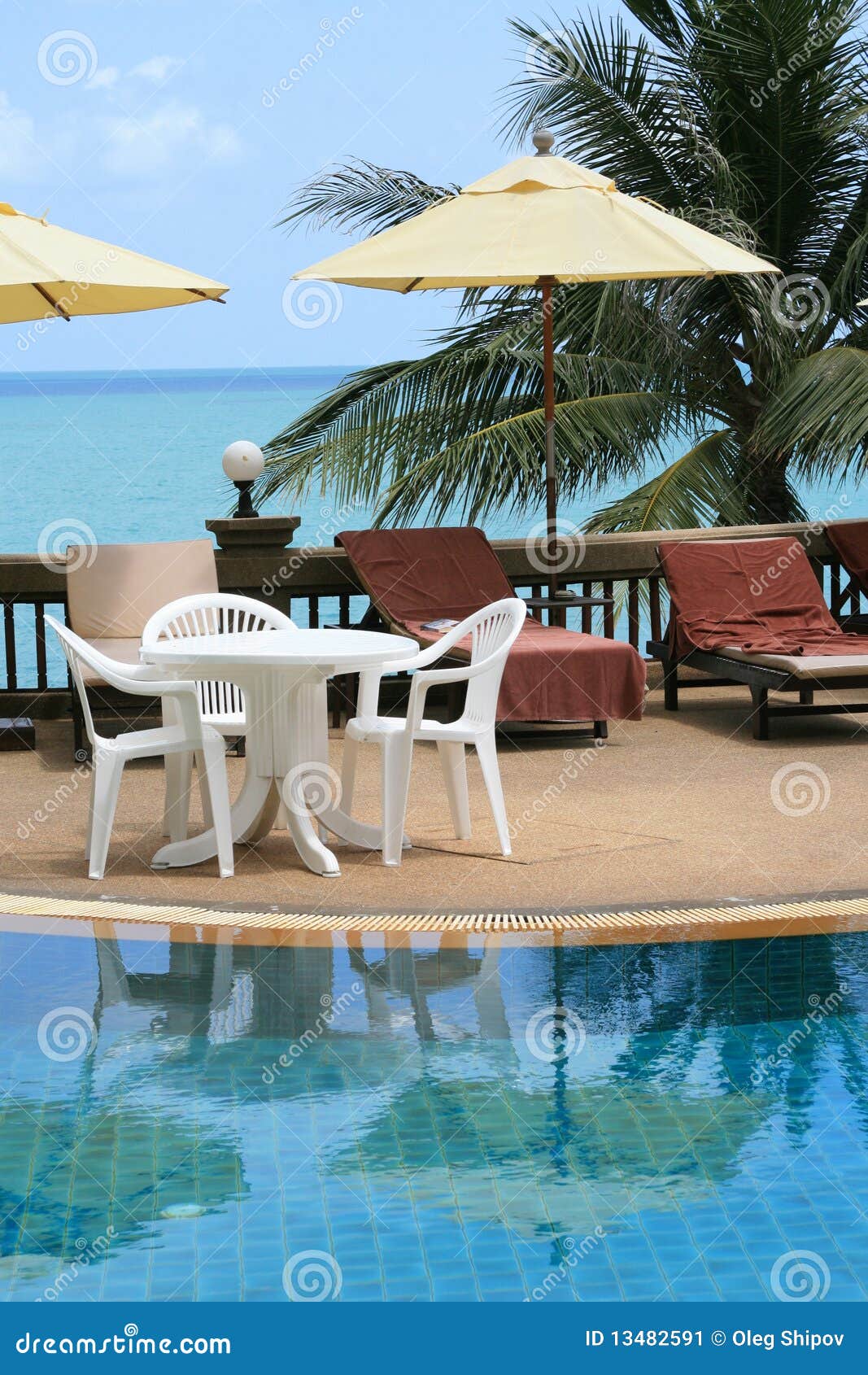 Het Zwembad Van De Toevlucht Stock Afbeelding - Image of klimaat ...