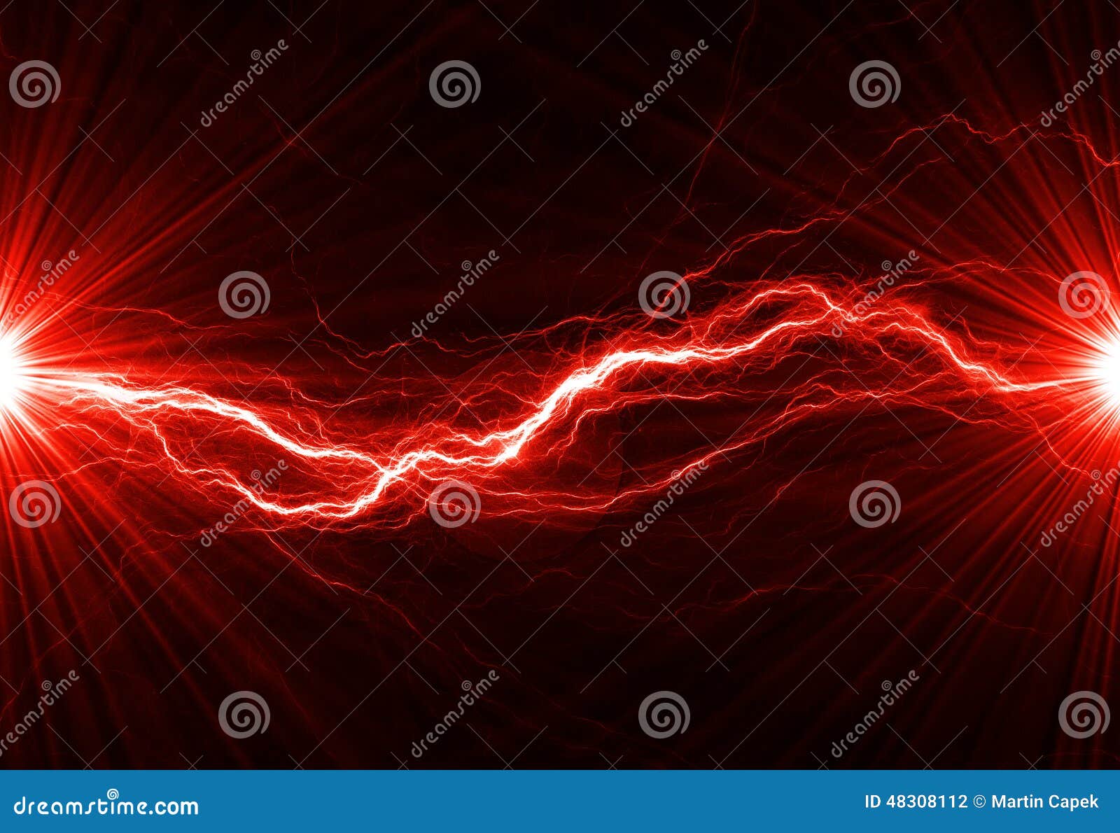Hete rode bliksem, stock illustratie. Illustration of samenvatting ...
