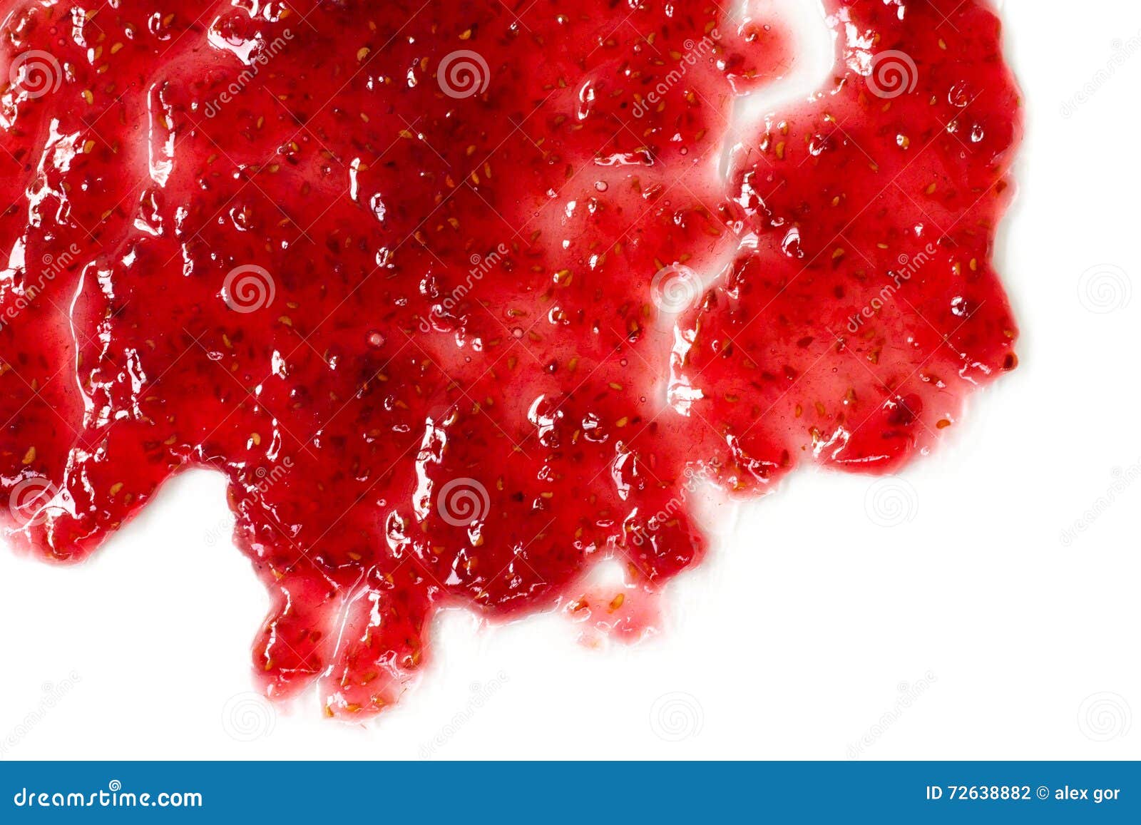 Heterogeneous Mass of Raspberry Jam, Flat Top View Stock Photo - Image ...