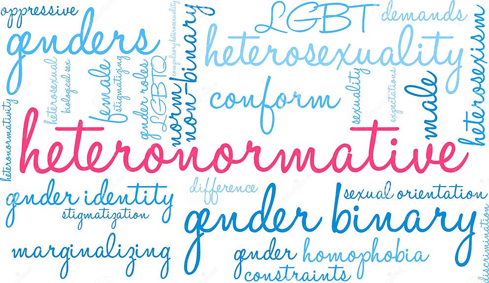 Heteronormative Word Cloud Stock Illustration Illustration Of