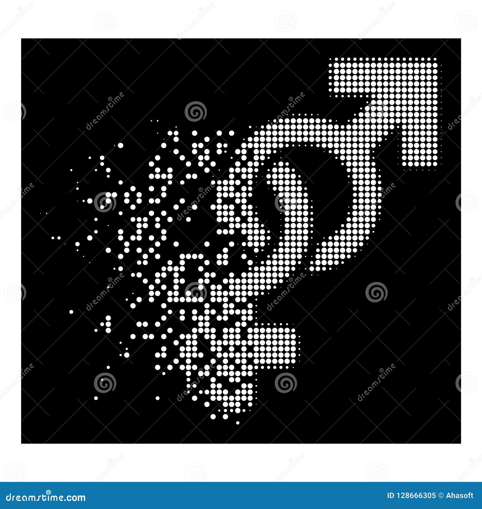 Bright Dispersed Pixelated Halftone Heterosexual Symbol Icon Stock ...