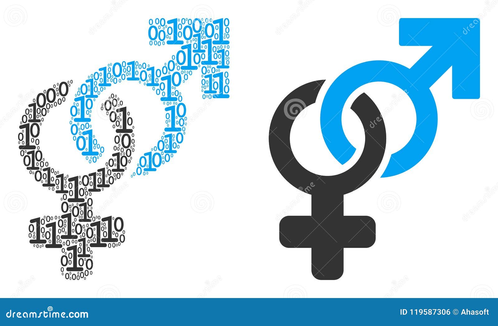 Heterosexual Symbol In Heart Line Icon. Romantic Hetero Heart Symbol ...