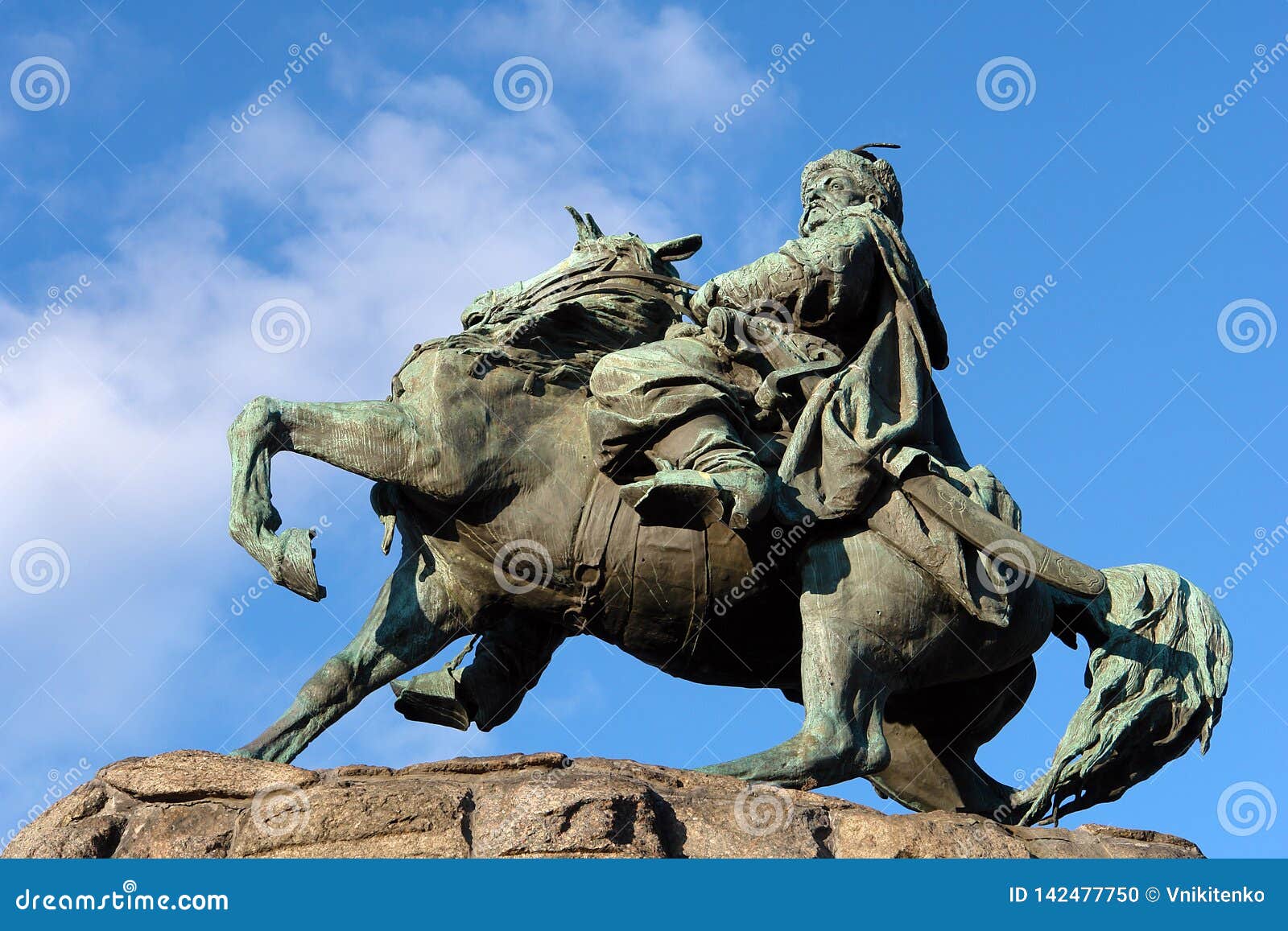 Hetman Bogdan Khmelnitsky Statue Stock Photo - Image of kiev ...