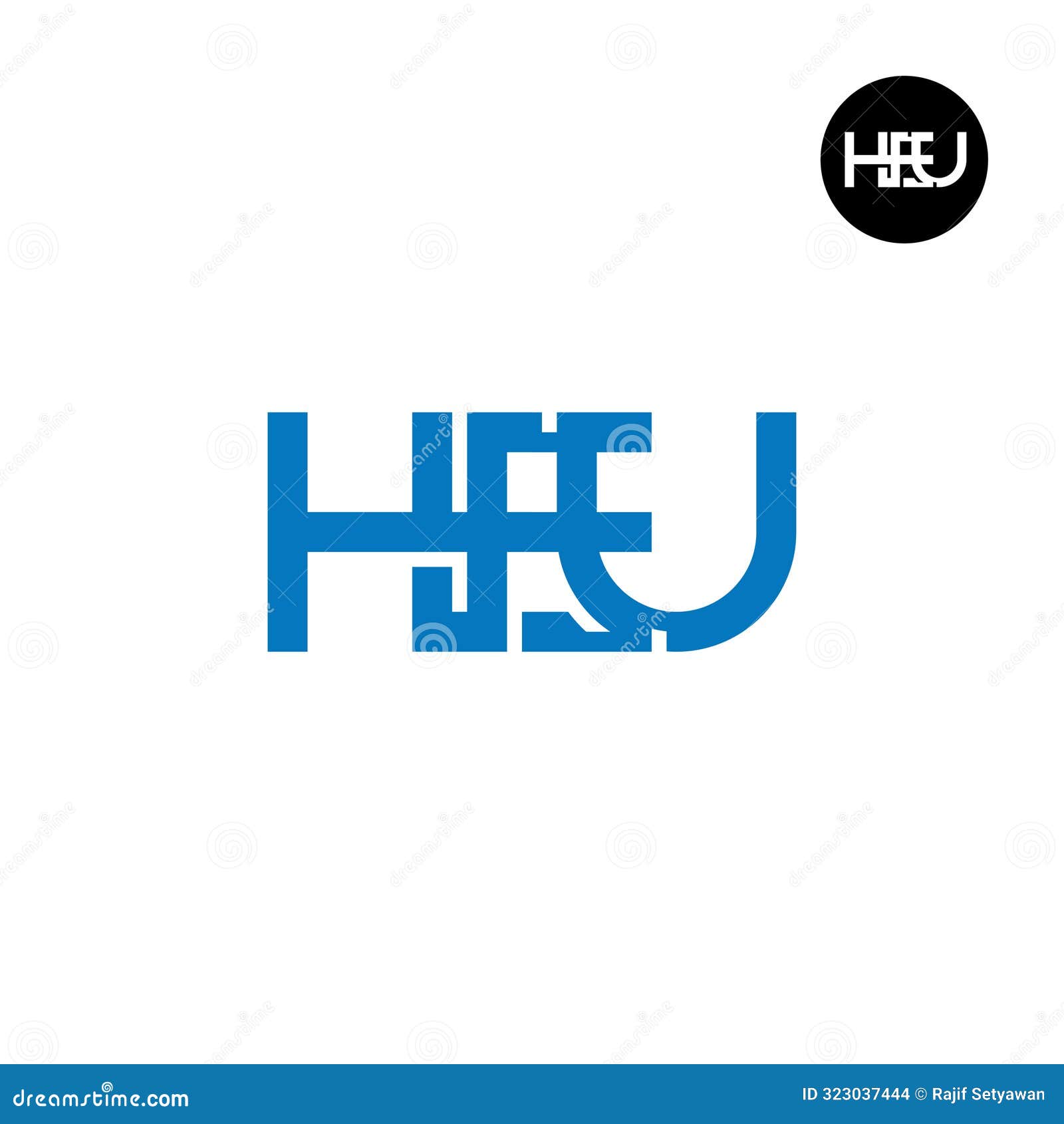 HEU Logo Letter Monogram Design Stock Vector - Illustration of ...