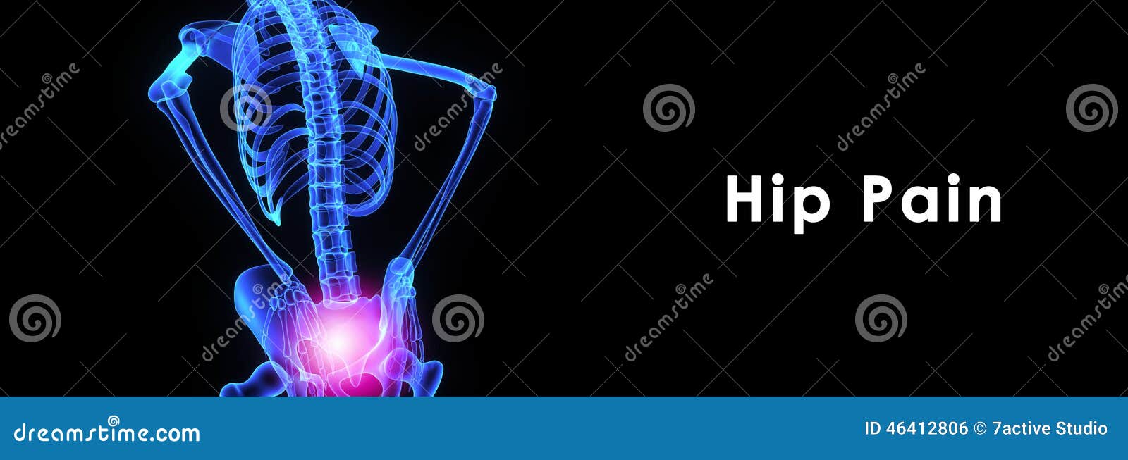 Heuppijn stock illustratie. Illustration of geneeskunde - 46412806