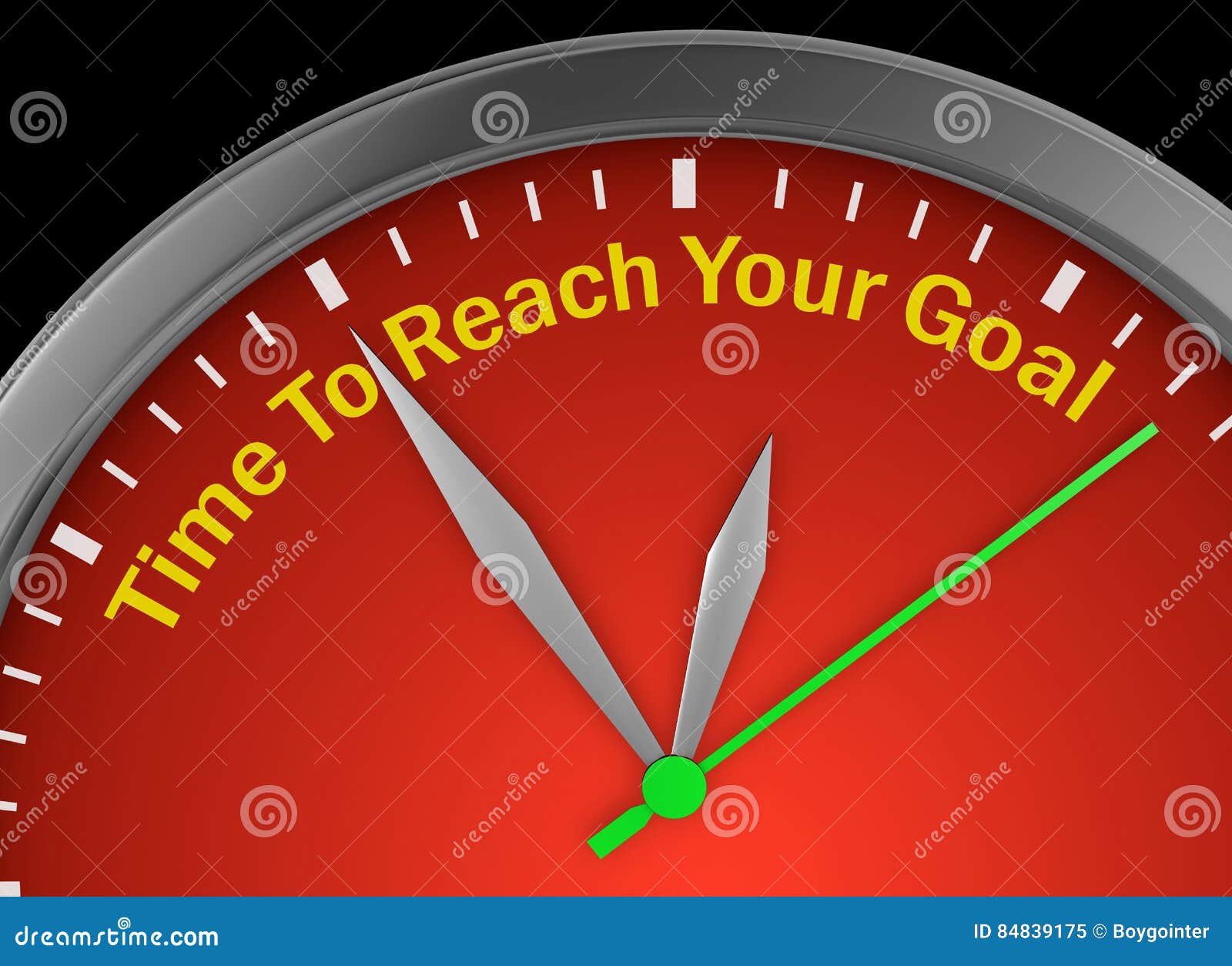 Heure D'atteindre Votre but Illustration Stock - Illustration du buts ...