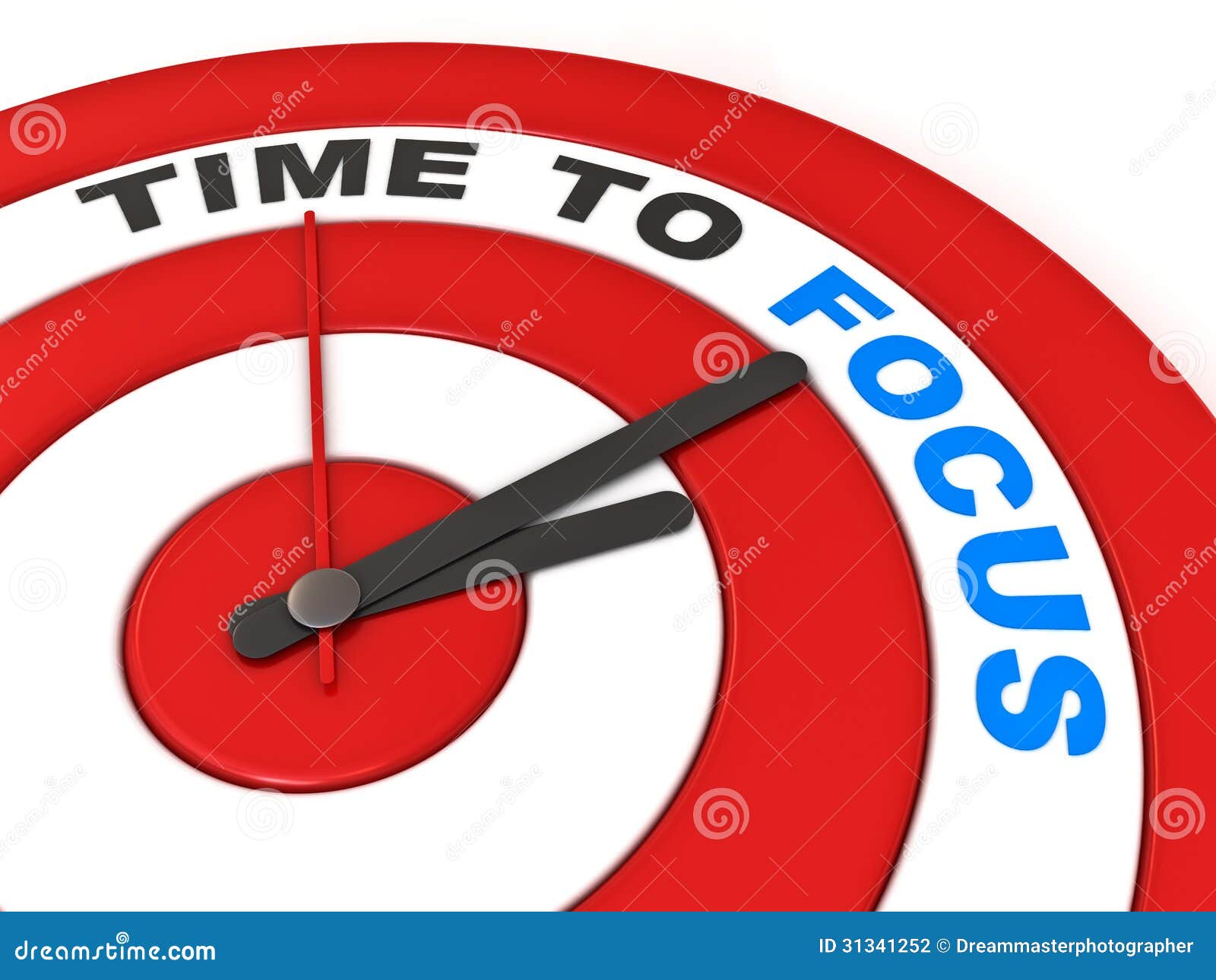 Heure De Focaliser Le Concept Illustration Stock - Illustration of ...