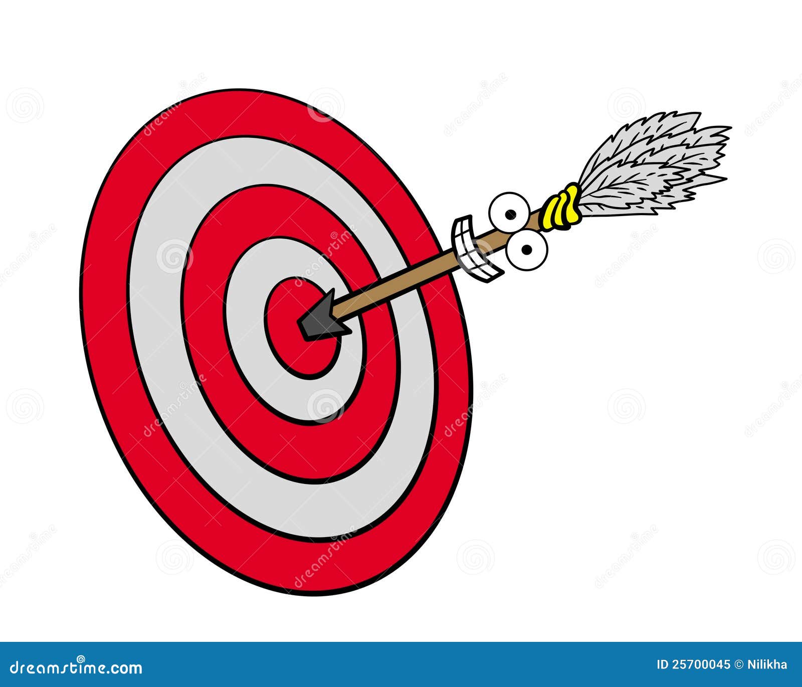 Heurtez la cible illustration stock. Illustration du cible - 25700045