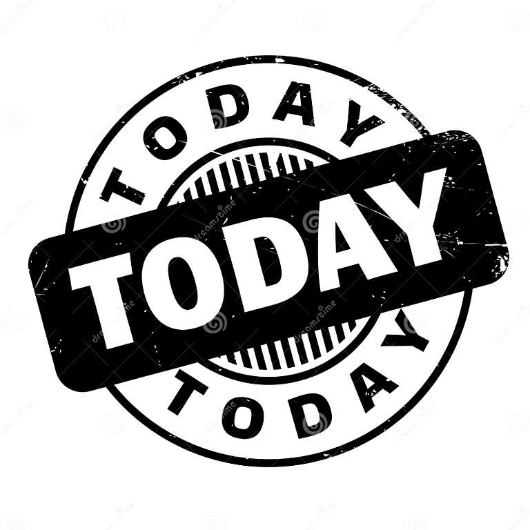 Heute Stempel vektor abbildung. Illustration von förderung - 87805151