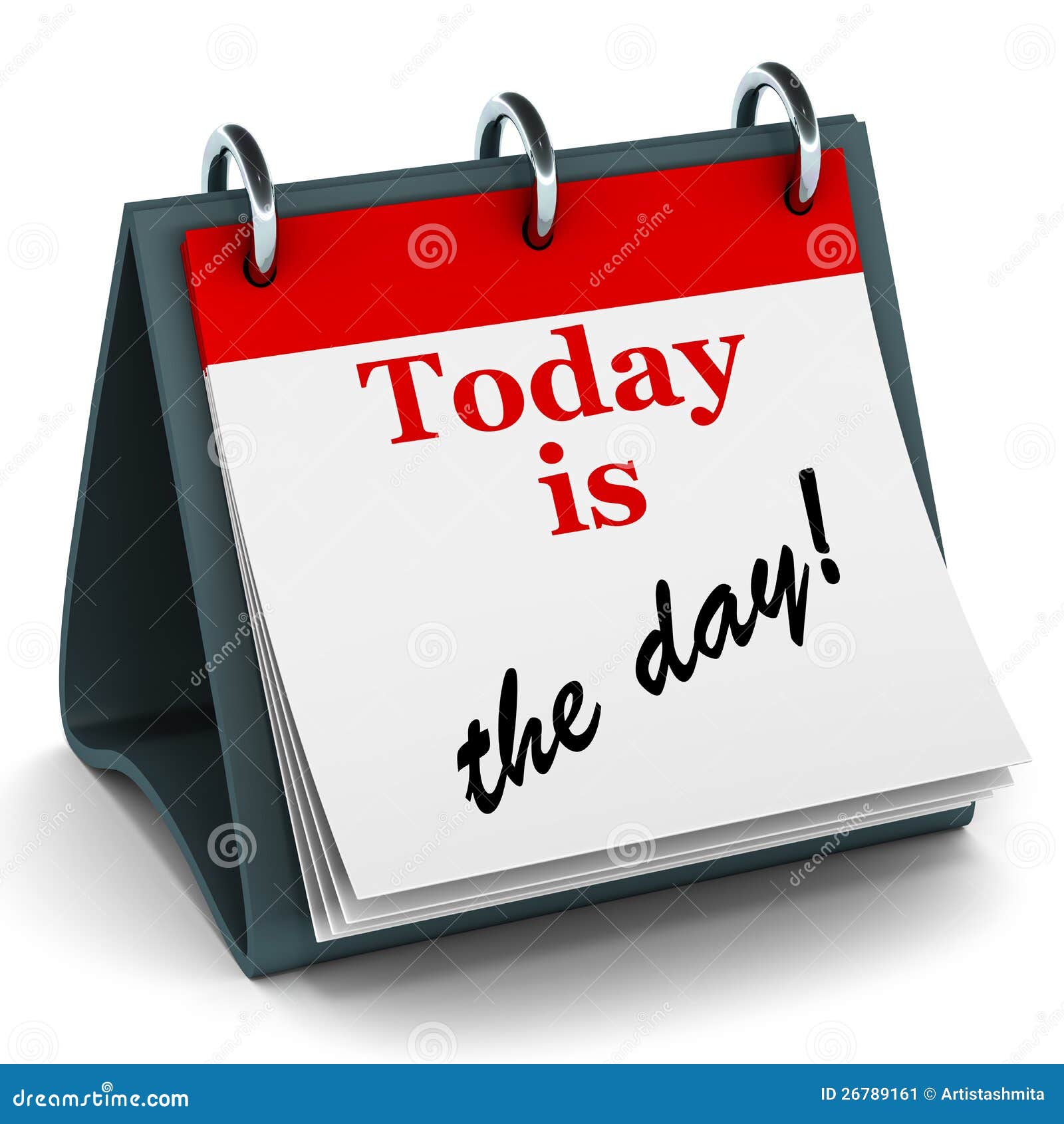 Heutiger Tag Ist Der Tageskalender Stock Abbildung - Illustration von ...
