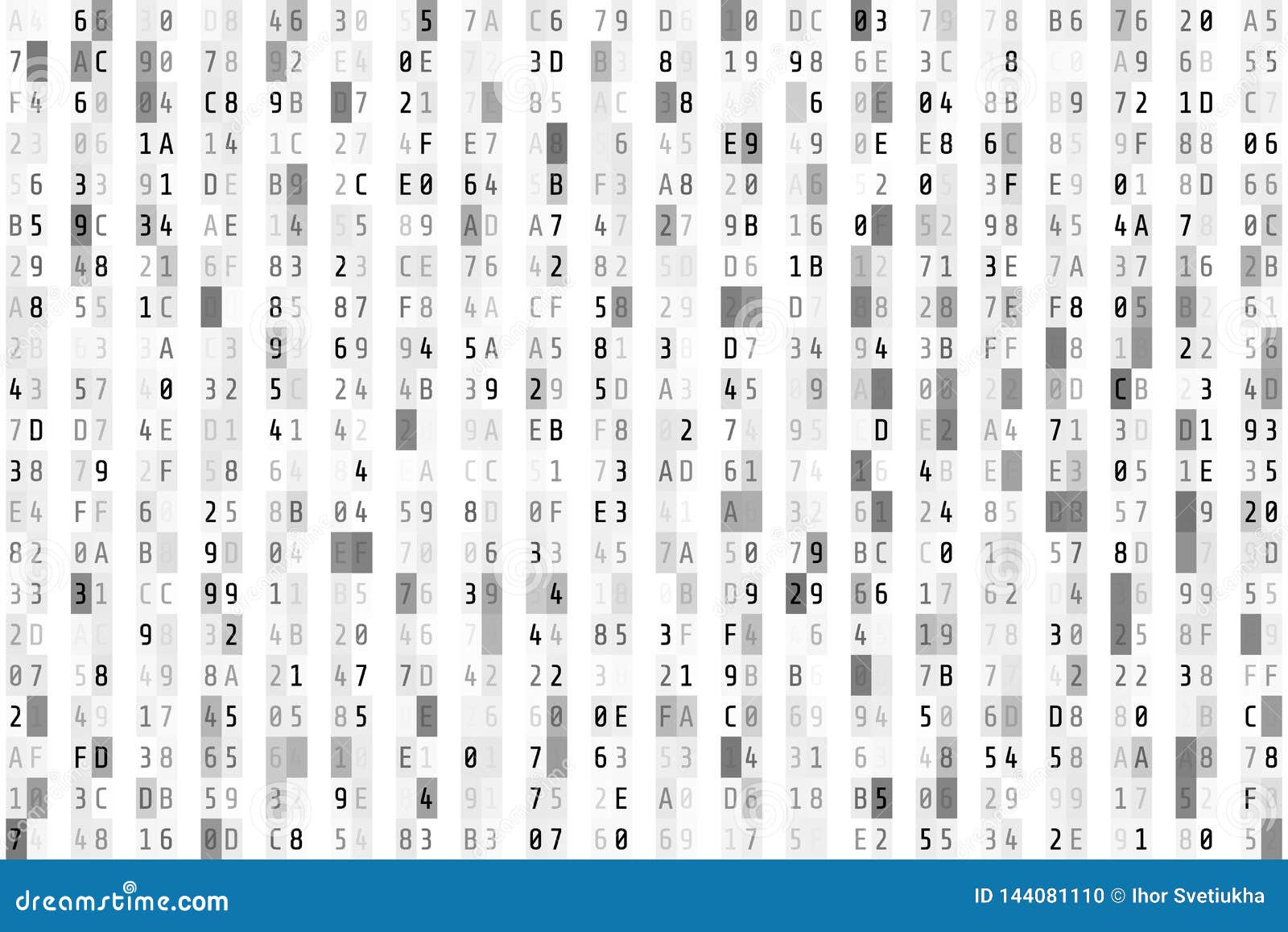 Vector Hexadecimal Code Pale Violet Retro Background Big Data And Programming Hacking Deep