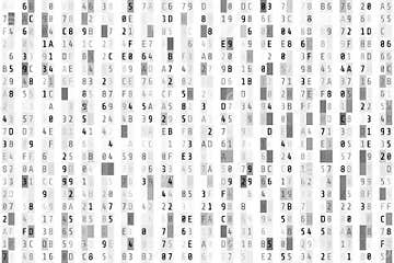 Hex Code Stream. Random Hexadecimal Code. Abstract Digital Data Element ...